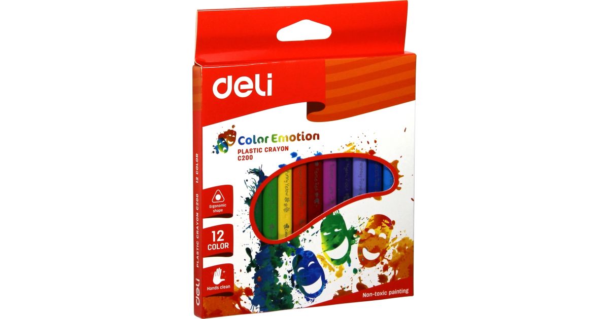 პასტელი Deli Color Emotion 12 ფერი · საკანცელარიო