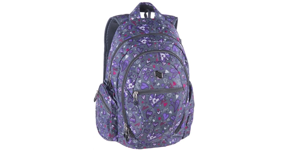 BACKPACK DOBBY PURPLE HEART PULSE 20L · Stationery