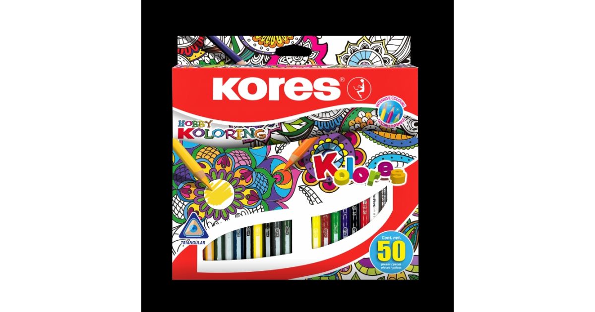 Color Pencils Mandalas Kores 50 Colors · Stationery