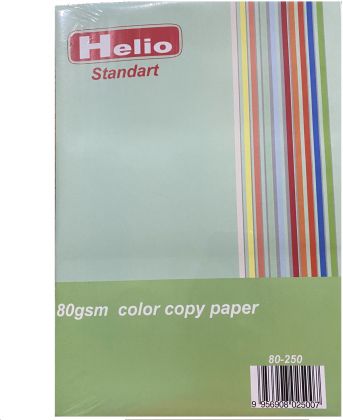 Colored Copy Paper Helio 80gsm A4 100 Sheets 10 Colors · Stationery