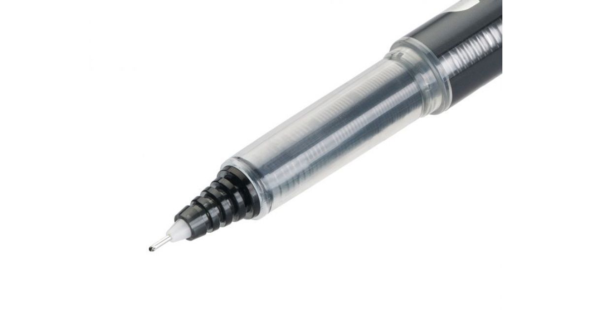 HI-TECPOINT V7 - LIQUID INK ROLLER - BLACK - MEDIUM TIP Pilot 0.7mm Tip ...