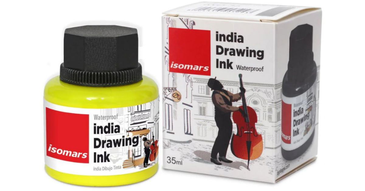 India Drawing Ink - Lemon Yellow Isomars · Stationery