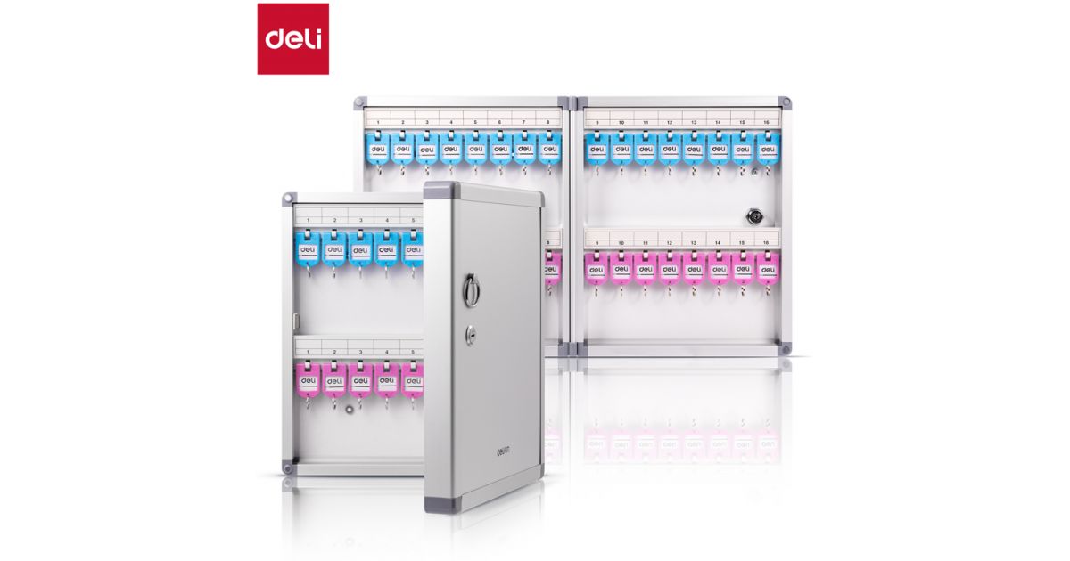 Key Management Box Deli 269x65x323mm 32 Pieces · Stationery