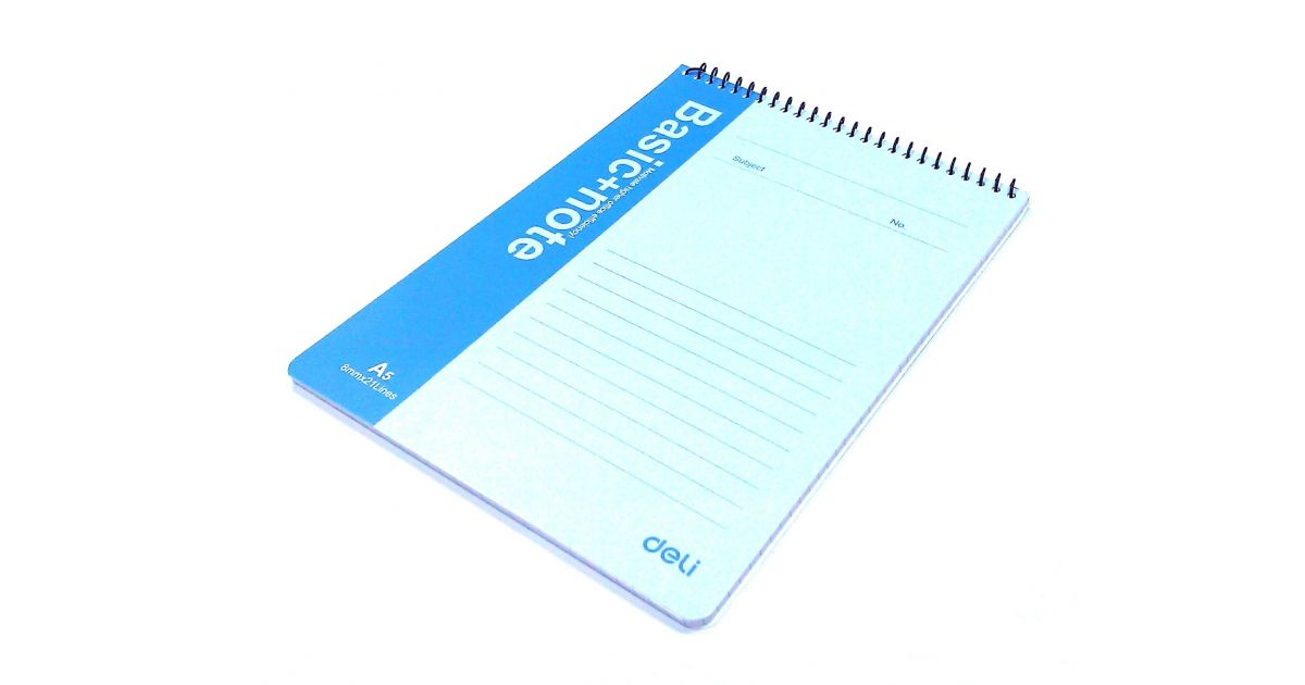 Notepad with Spring Grid A5 40 Sheets · Stationery