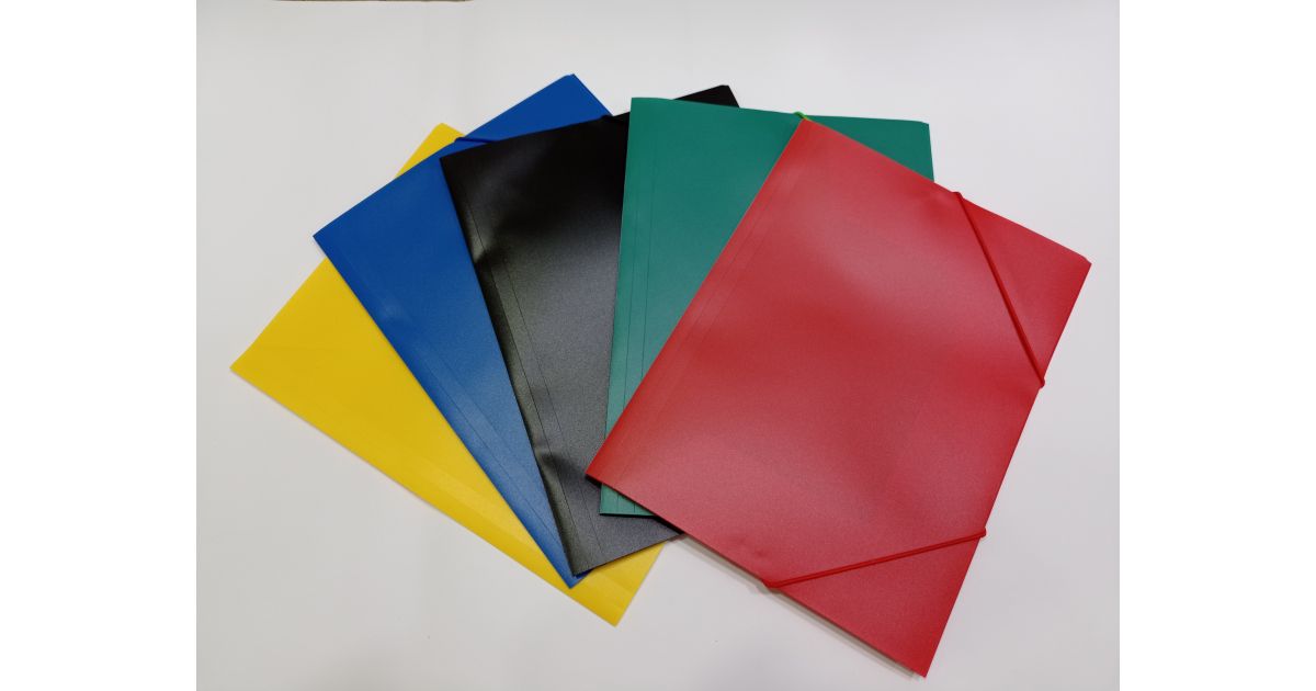 Plastic Folder with Rubber Helio A4 · Stationery