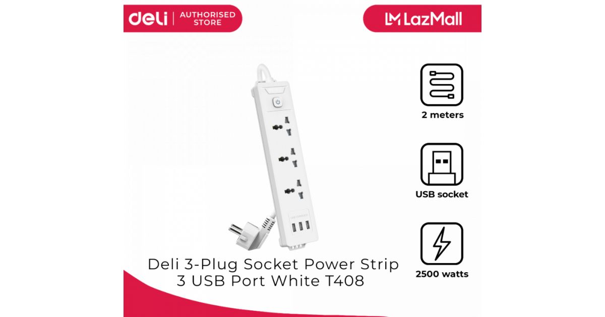 Power socket Deli · Stationery