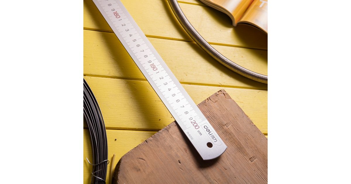 Steel Ruler Deli 2m · Stationery