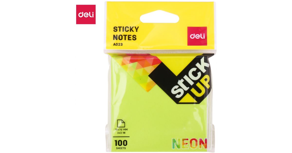 Sticky Notes Deli 76x76mm 100 Sheets · Stationery